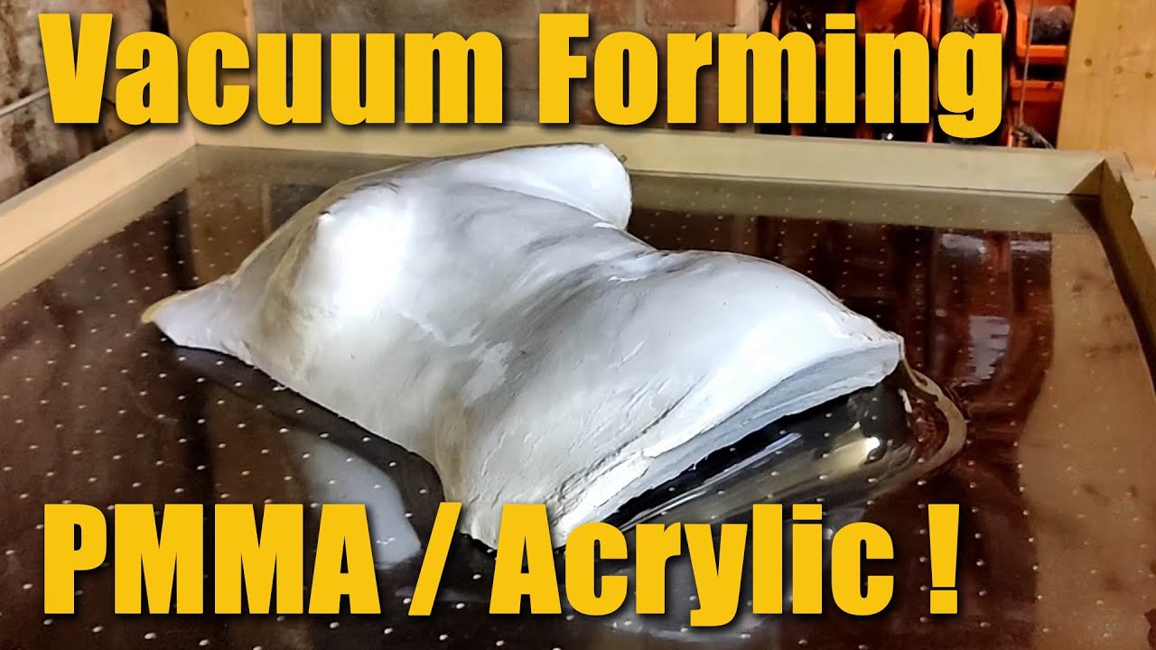 Vacuum forming a plaster bust from acrylic Glas (PMMA) - YouTube
