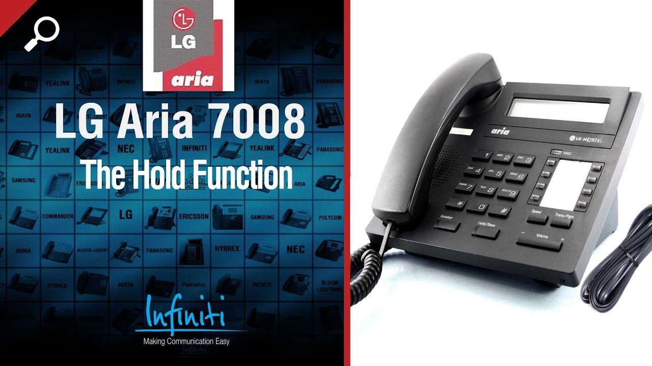 LG Aria 7008 Phone Handset -- The Hold Function [Infiniti ...