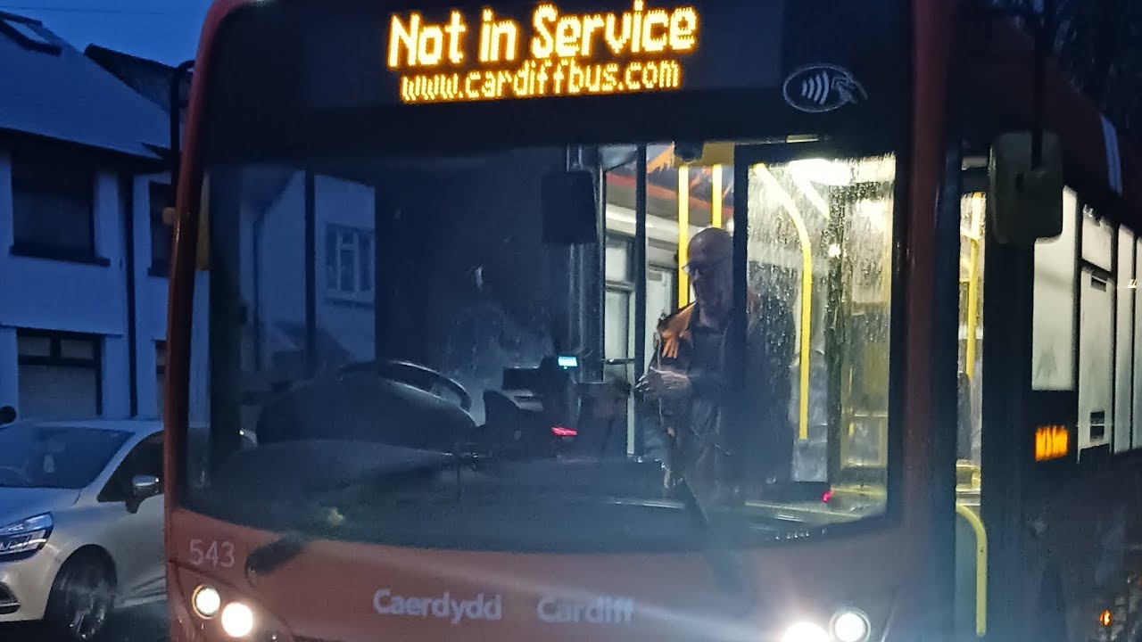 Cardiff bus 543 on the 7 from City centre to Ferry Rd asda - YouTube