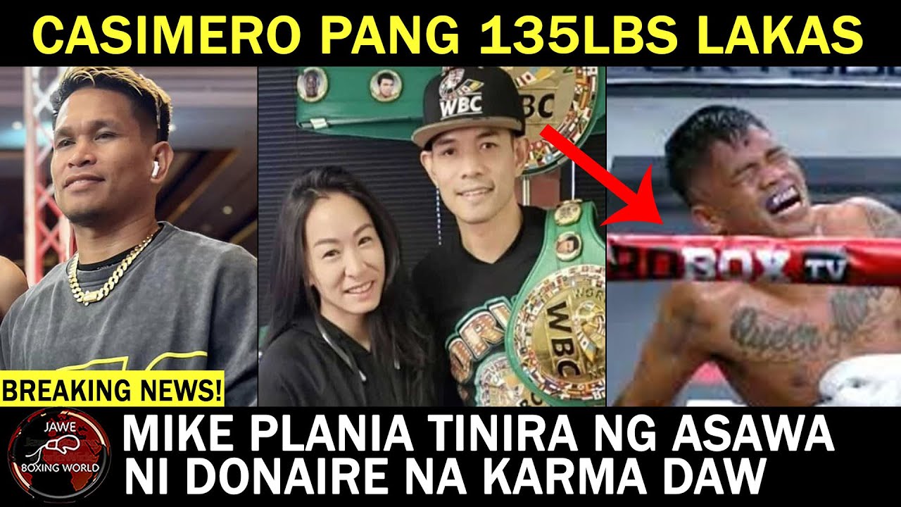Casimero Pang 135lbs Lakas Kaya Tulog Daw Mga 122lbs, Mike Plania Karma ...