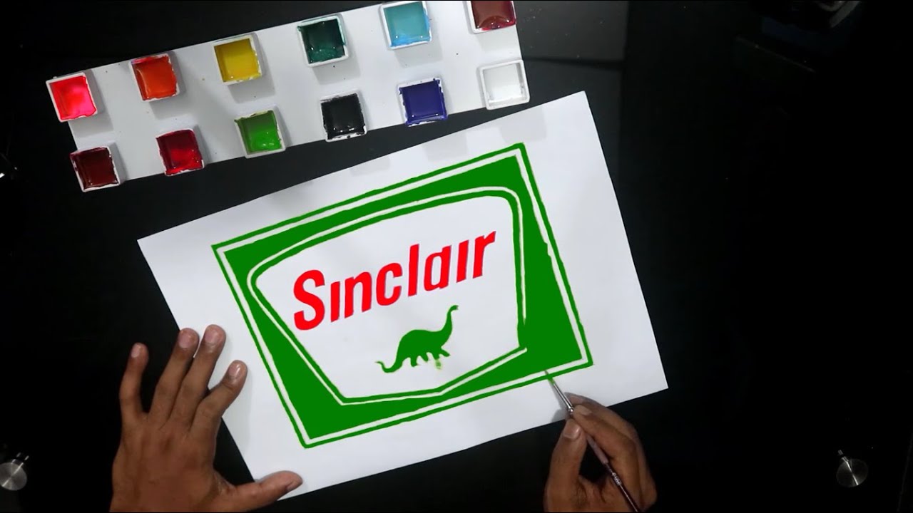 How to draw the Sinclair logo - YouTube