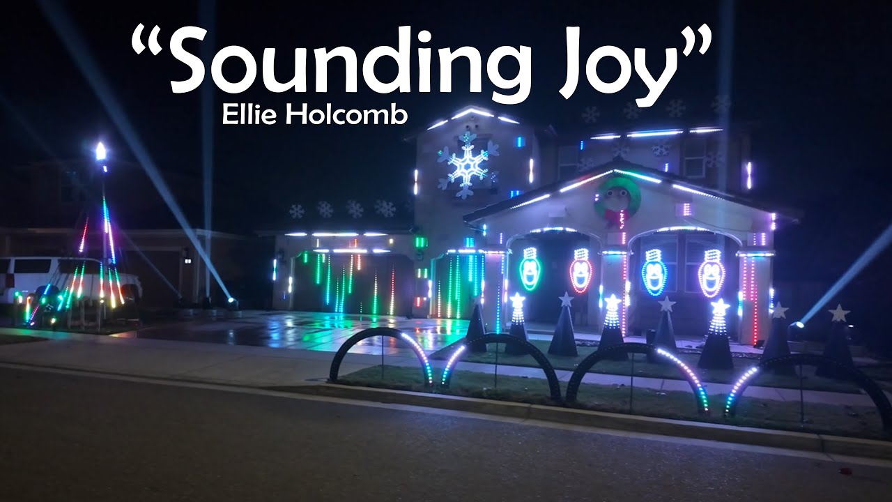 2024 Christmas Light Show - "Sounding Joy" Ellie Holcomb - YouTube