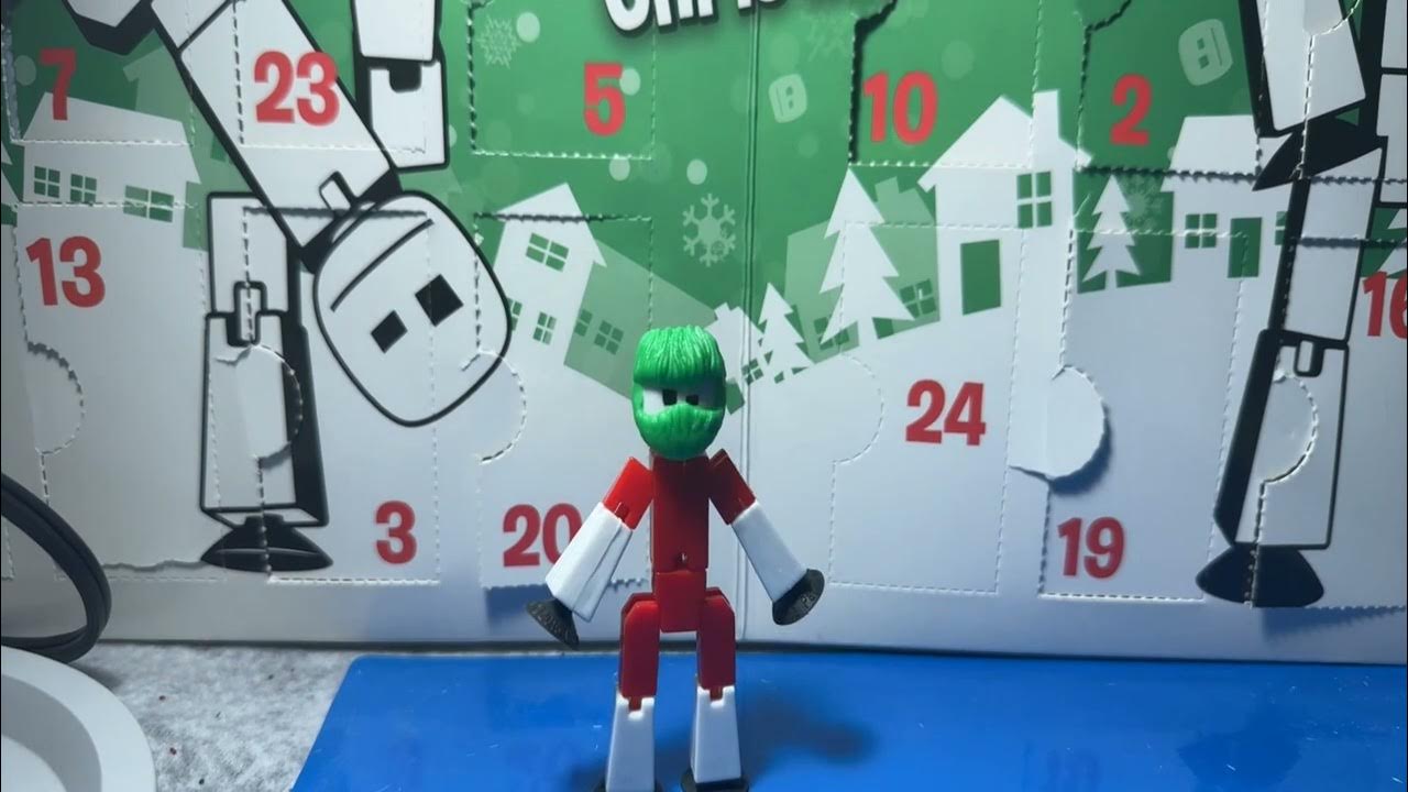 Stikbot advent calendar day 23 (birthday suite) - YouTube