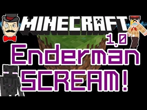 Minecraft 1.0 ENDERMAN SCREAM & STARE ! Hidden Secret Sounds! - YouTube