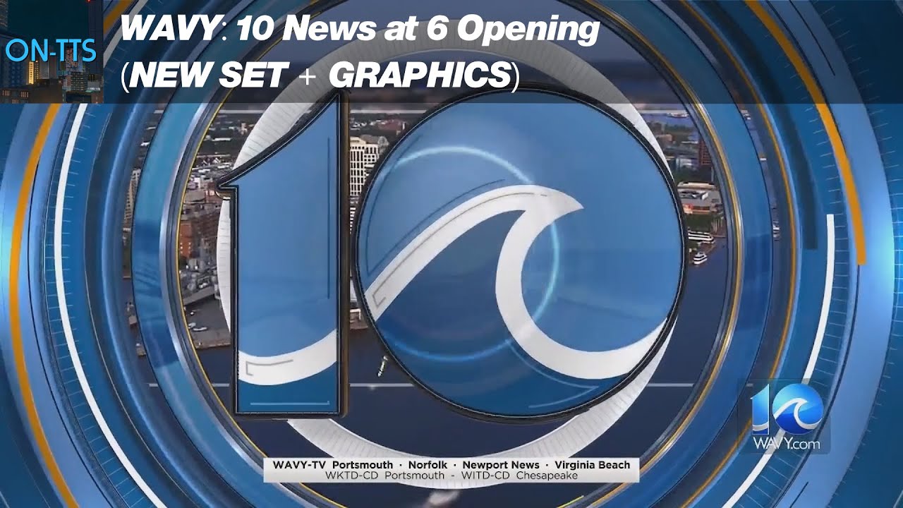(#182) WAVY: 10 News at 6 Opening (NEW SET + GRAPHICS) - YouTube