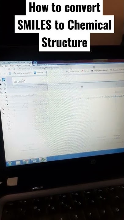 How to convert SMILES to chemical structure - YouTube