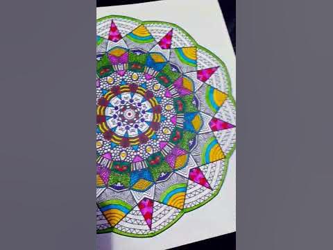 Mandala art #art #diy #mandala_art #colours #colouring #drawing #taylor ...