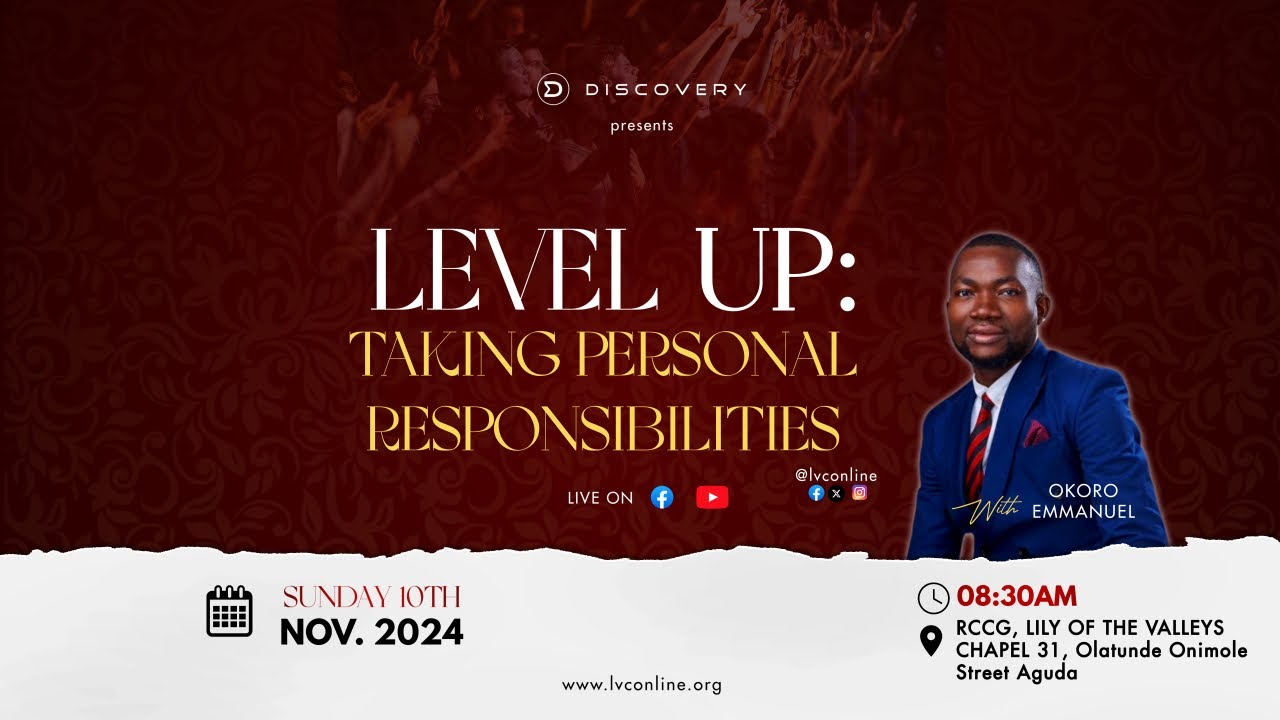 LEVEL UP: Taking Personal Responsibilities - YouTube