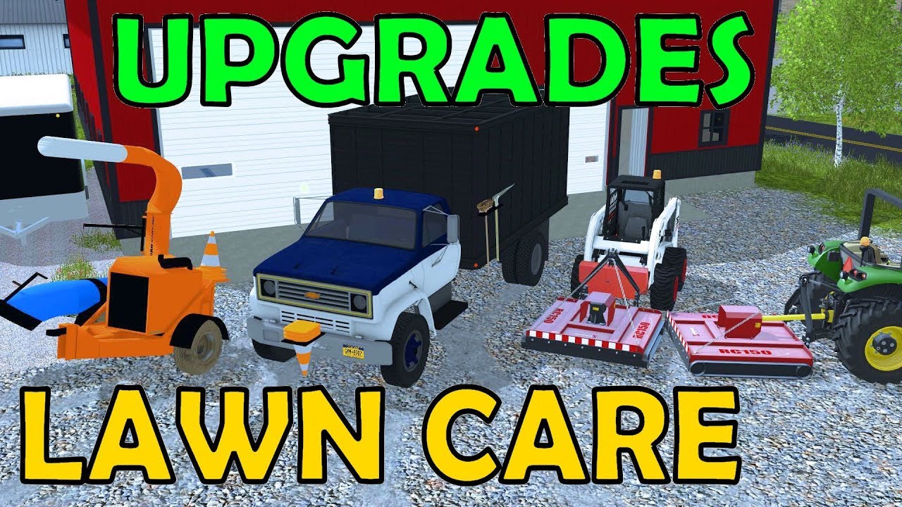 Farming Simulator 17 Lawn Care Shop Upgrades | Brush Hog Mower | Dump ...