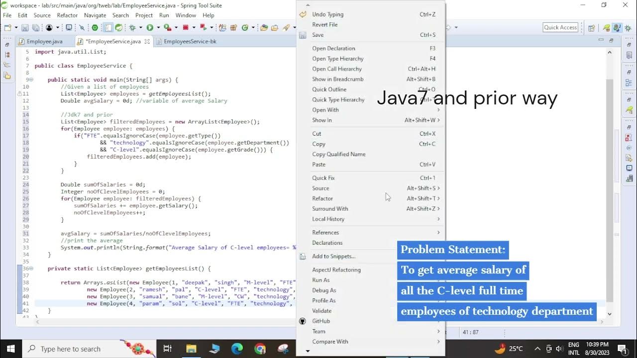 Java8 - Imperative vs Declarative programming - YouTube