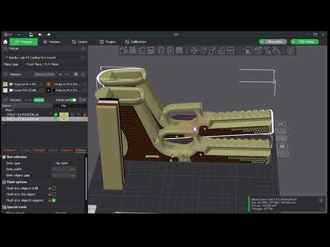 Bambu Lab EDC Glock G40 10mm Timelapse Print & Orca Slicer Settings - YouTube