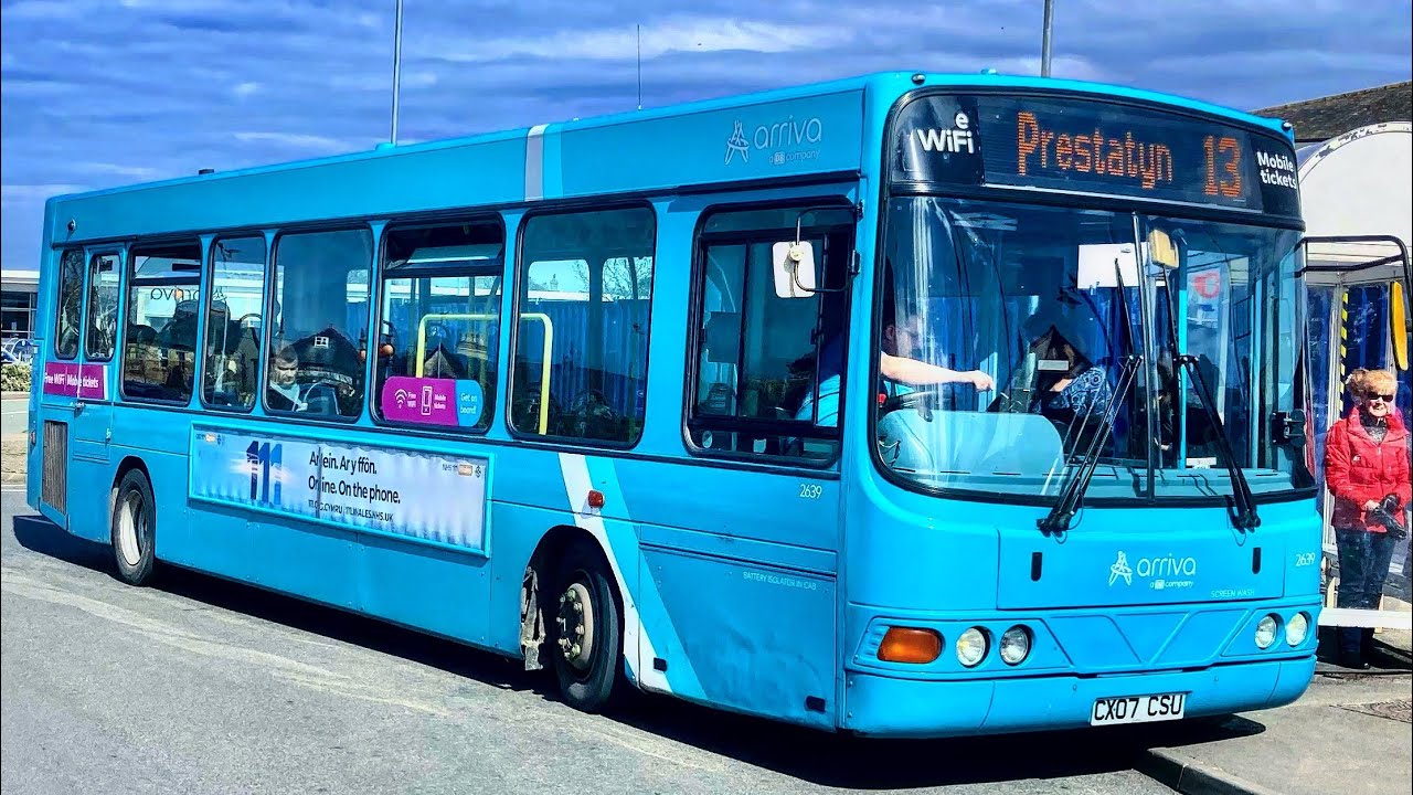 Arriva Wales (Bangor) - 2639 CX07 CSU - Route 13 - YouTube