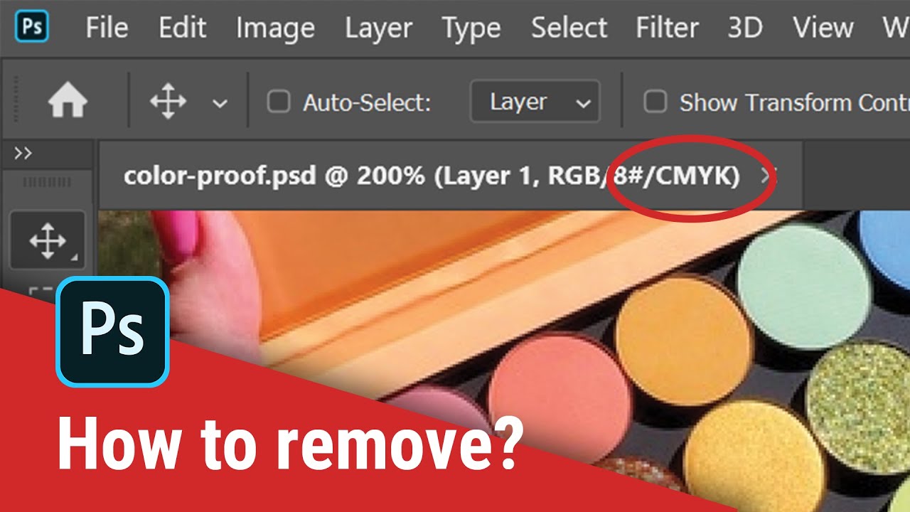What causing this RGB/8#/CMYK? (Photoshop CC) - YouTube