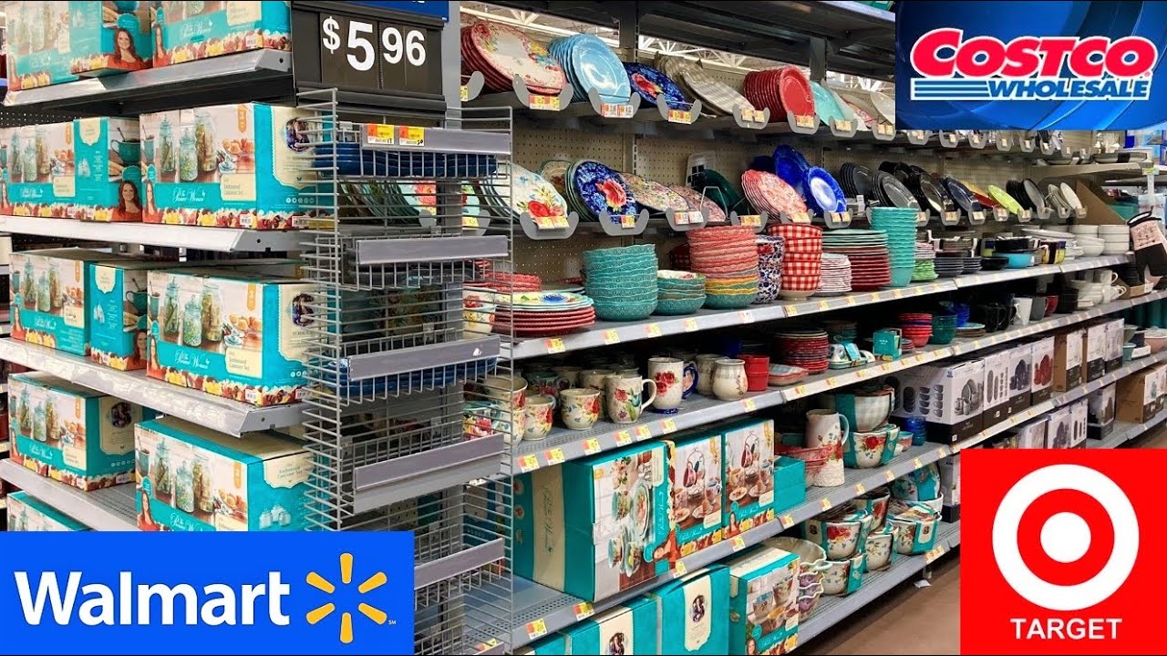TARGET COSTCO WALMART KITCHENWARE DINNERWARE COOKWARE POTS SHOP WITH ME ...