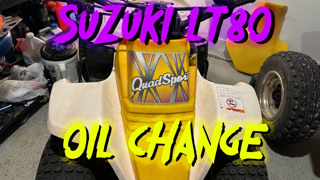 HOW TO DO A OIL CHANGE ON A SUZUKI LT80 - YouTube