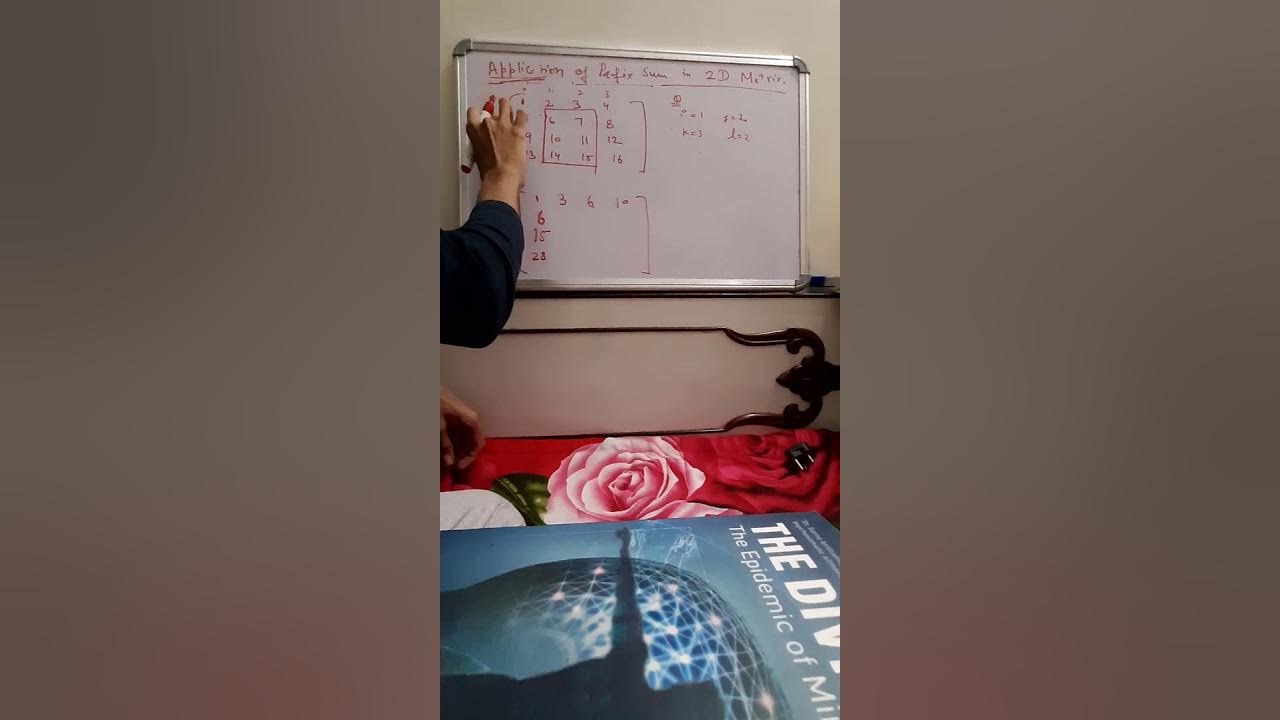 Application of Prefix Sum Array in 2D Matrix in Hindi - Interview ...