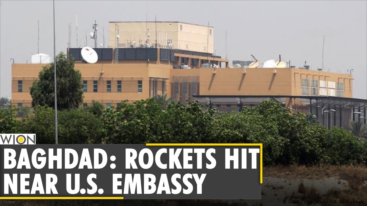U.S. Embassy in Baghdad condemns rocket attack on its compound - YouTube