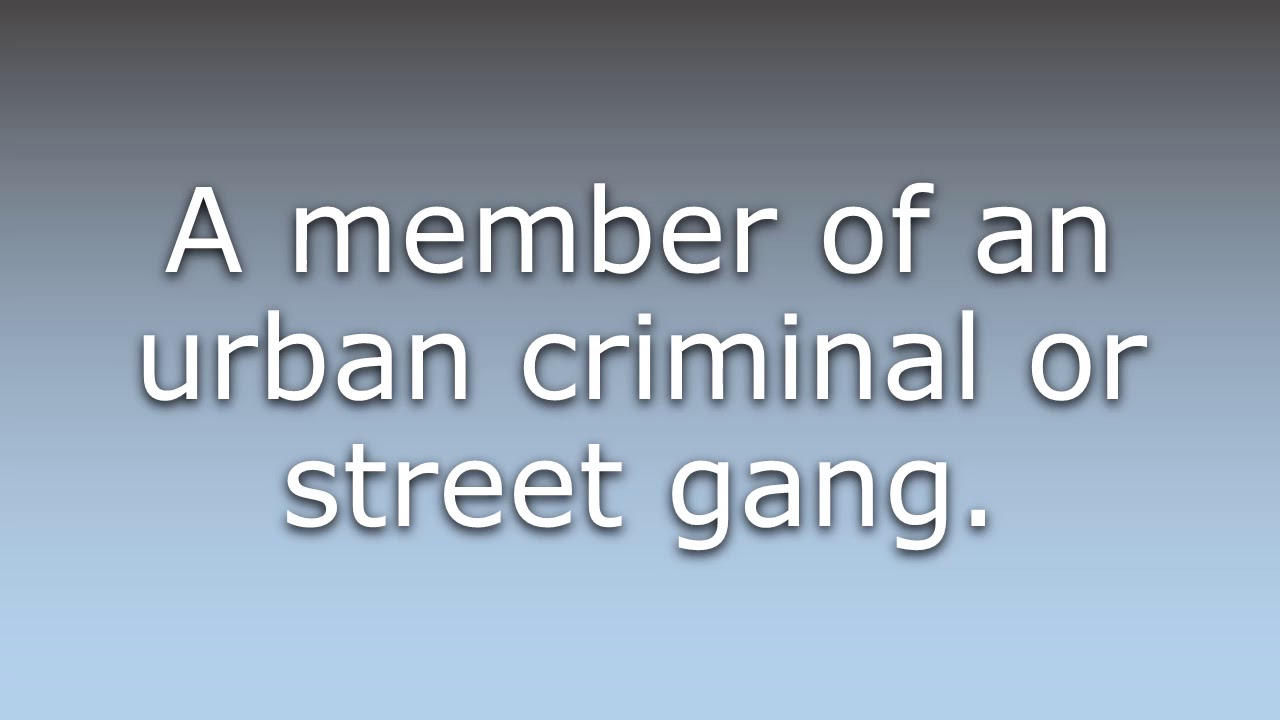 What does Gangsta mean? - YouTube