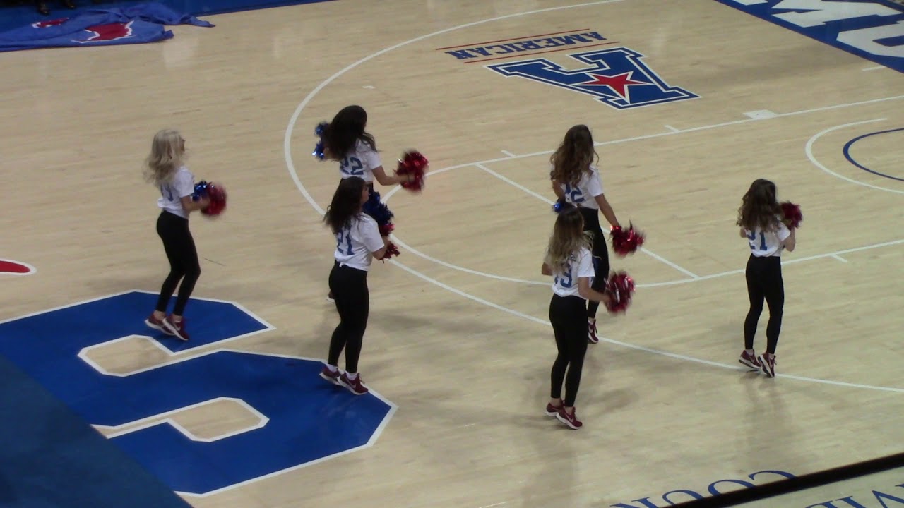 SMU Pom Squad and SMU Cheer Space Jam - YouTube