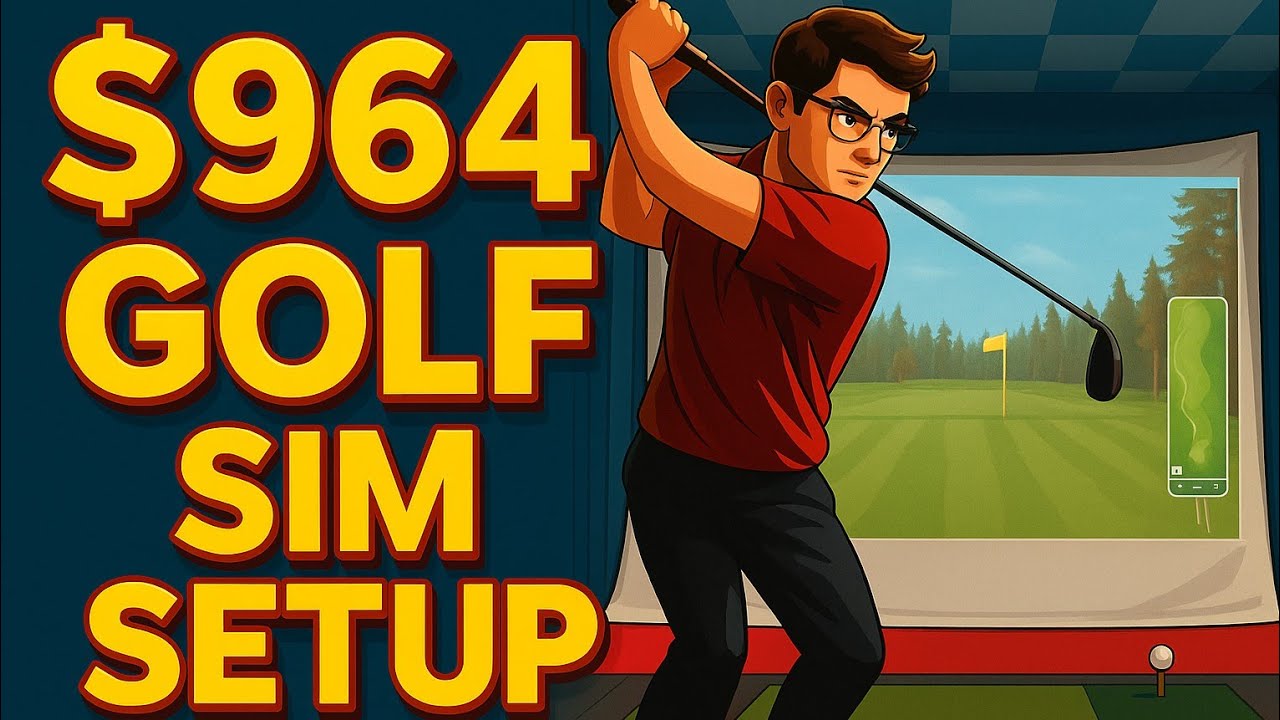 $964 Budget Golf Simulator | Full Home Setup Tour - YouTube