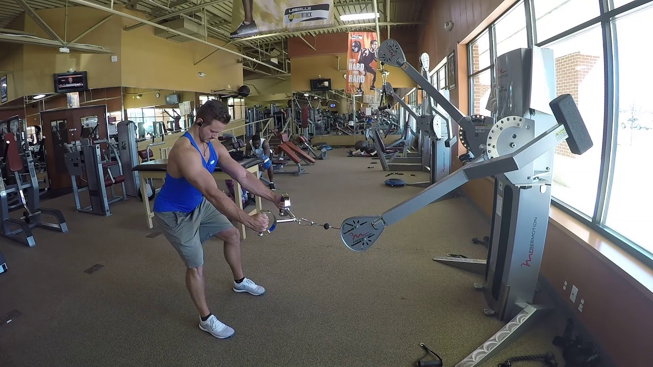 Neutral Grip Standing Cable Row - YouTube