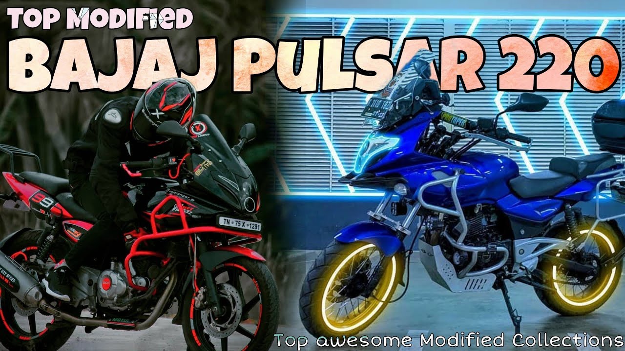 Top Highly customized Bajaj Pulsar 220 F Modified Collections | Moto ...