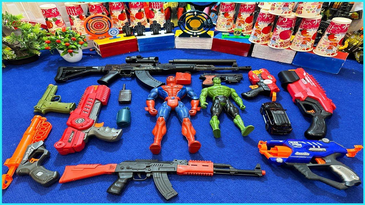Collecting AK47 AK74 Spiderman Hulk LX 570 Blaze Storm Gun Pistol Gun ...