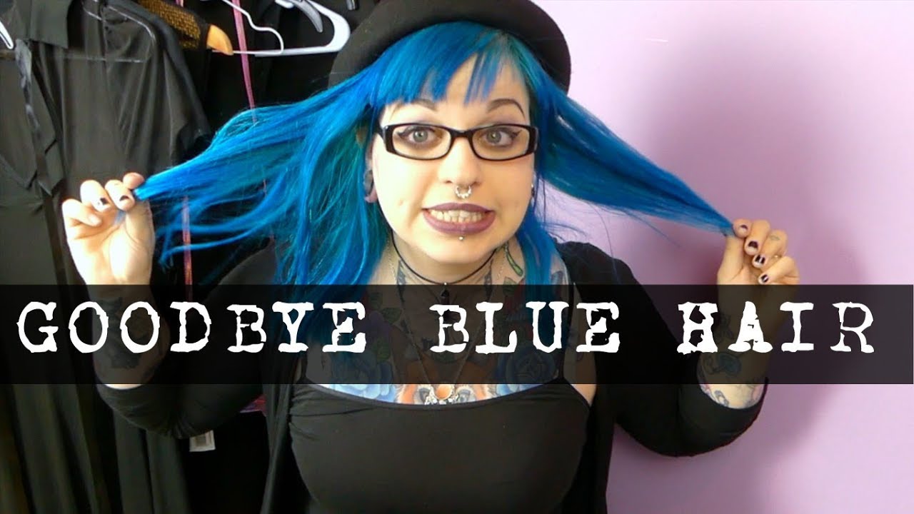 Goodbye Blue Hair??! // Emily Boo - YouTube
