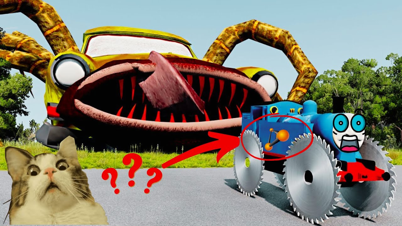 Cars Destruction Test with Car Eater: Epic Battle of Cars vs Monster ...