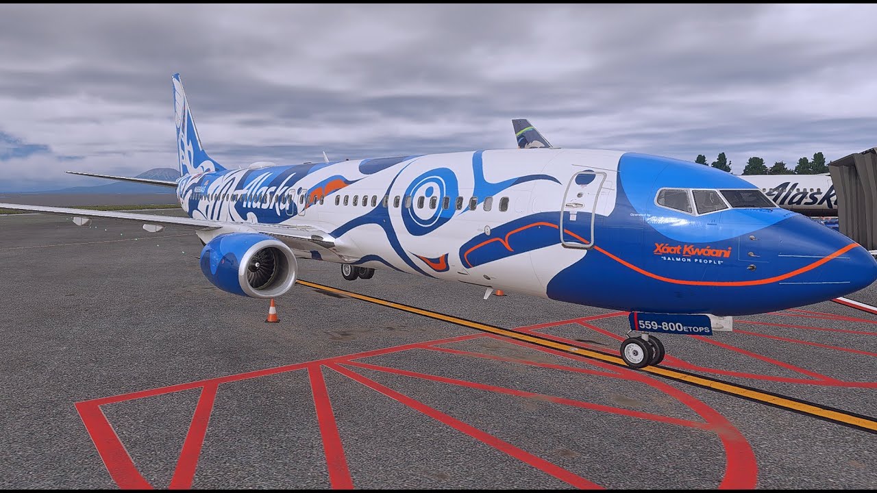 LEVELUP 737NG_Series 800 ALASKA Milk RUN Flight Ops SITKA-PAVD - YouTube