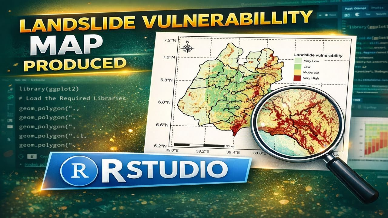 Landslide vulnerability Mapping using #rstudio - YouTube