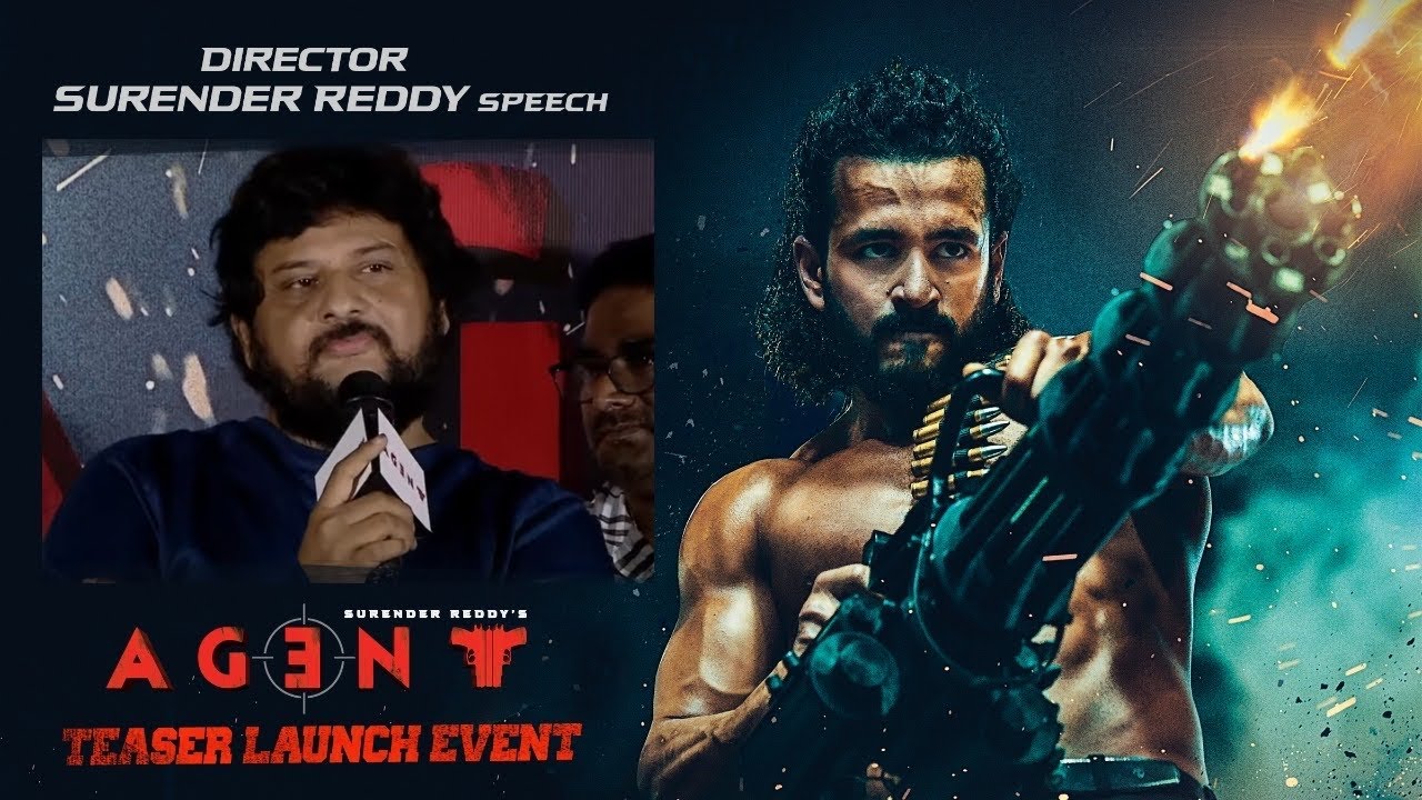 Director Surender Reddy Speech @ Agent Teaser Launch Event - YouTube