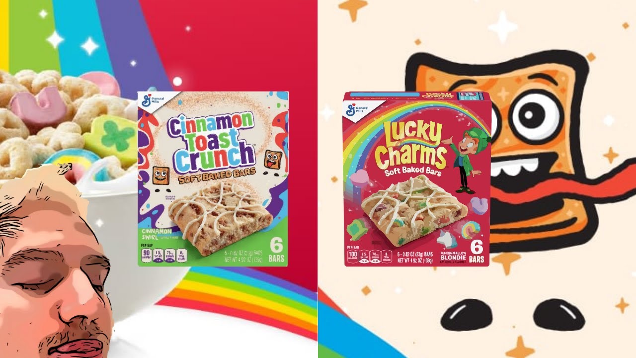 NEW LUCKY CHARMS & CINNAMON TOAST CRUNCH SOFT BAKED BARS | Reviews with ...
