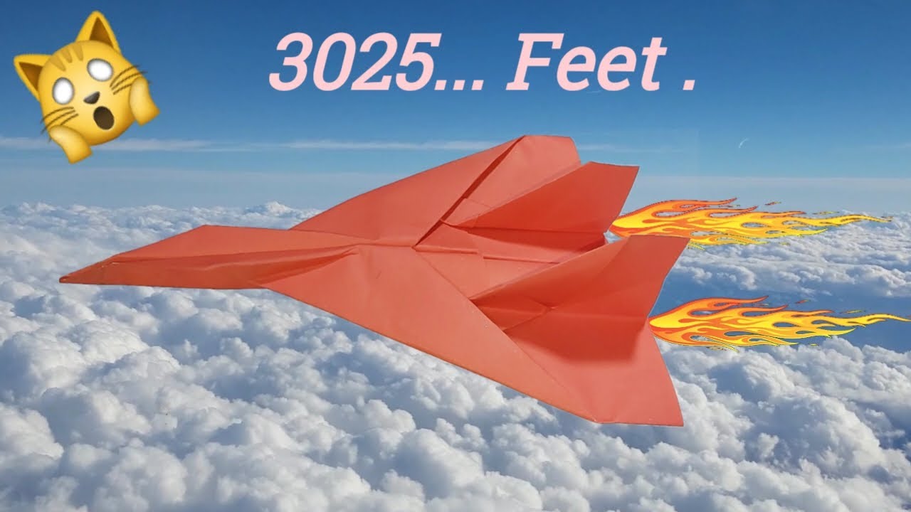 How To Make A Jet Fighter Paper Airplane That Fly Far. - YouTube