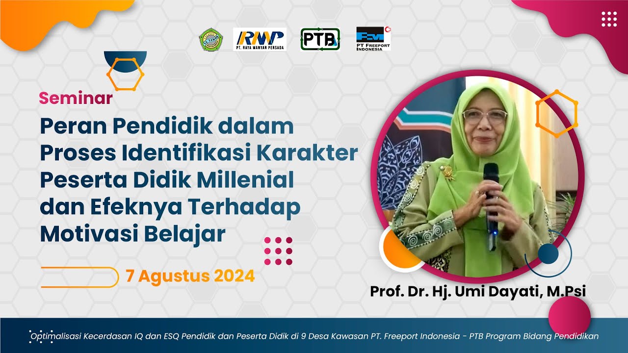 🔴Live Streaming Seminar Pendidikan oleh Prof. Dr. Hj. Umi Dayati, M.Psi ...