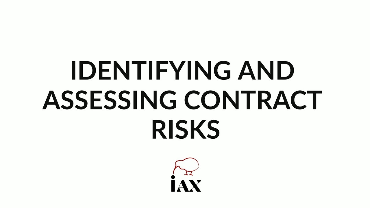 Identifying and Assessing Contract Risks - YouTube