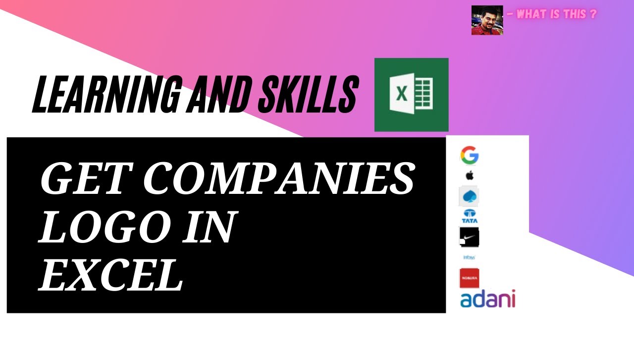 To get the company logo in EXCEL | Excel tips and tricks - YouTube