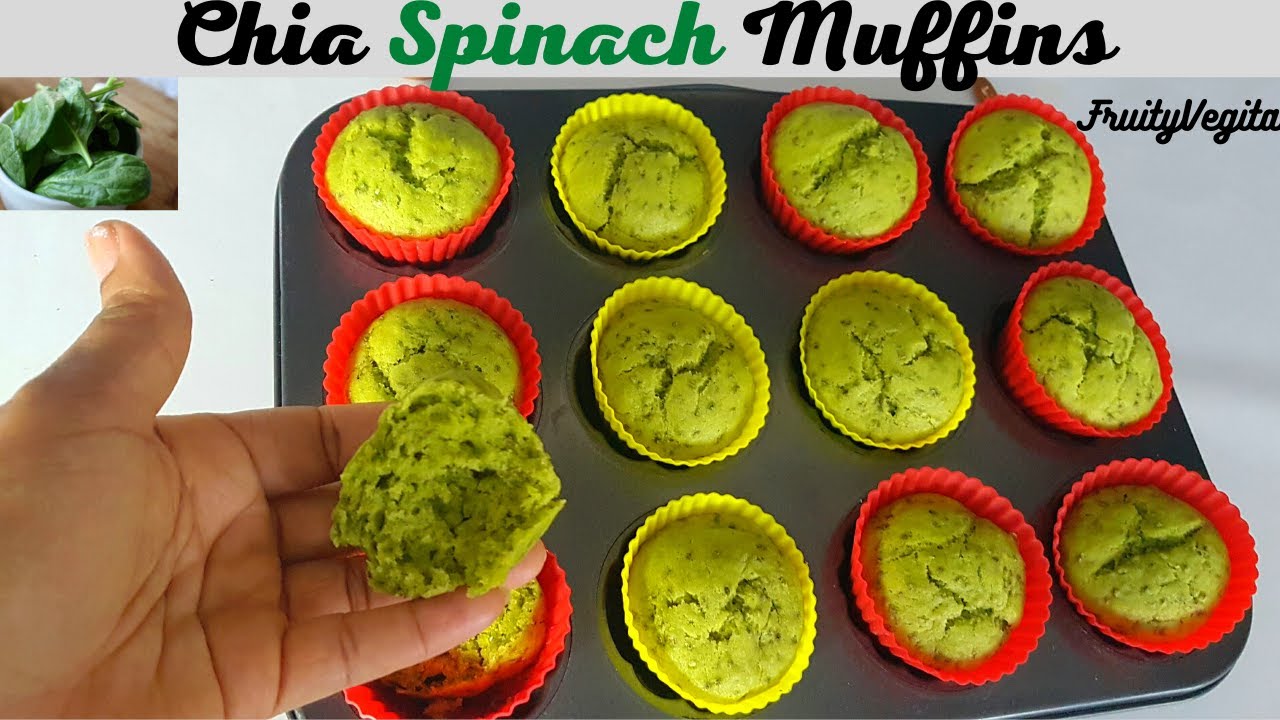 How to Make Green Muffins | Easy Homemade Spinach Muffins - YouTube