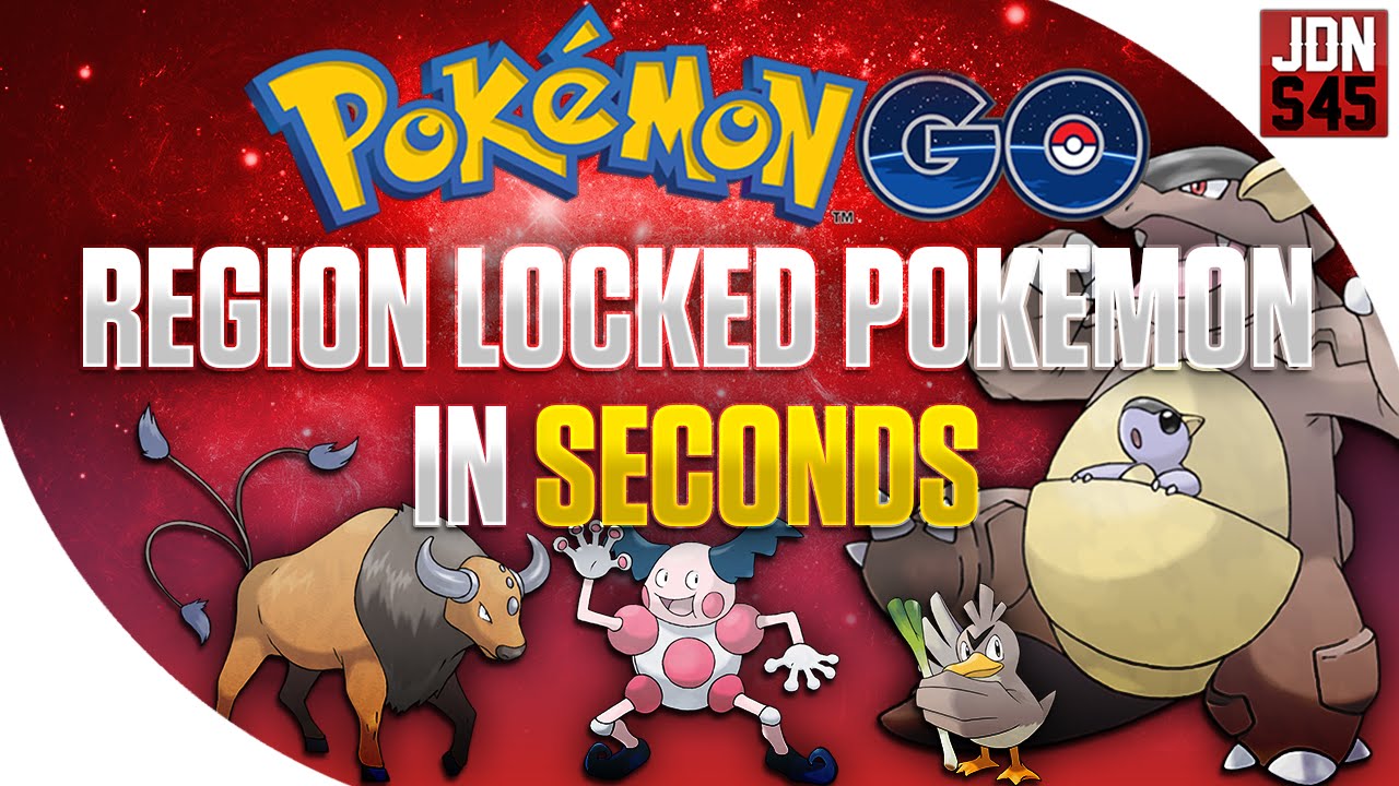 Pokemon Go Capture All Region Locked & Rare Pokemon In SECONDS - YouTube