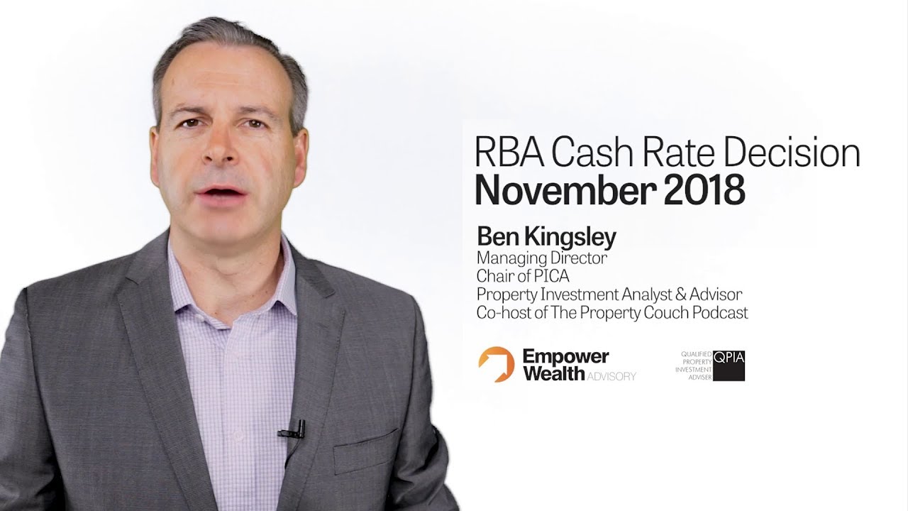 RBA Cash Rate November 2018 - Commentary by Ben Kingsley - YouTube