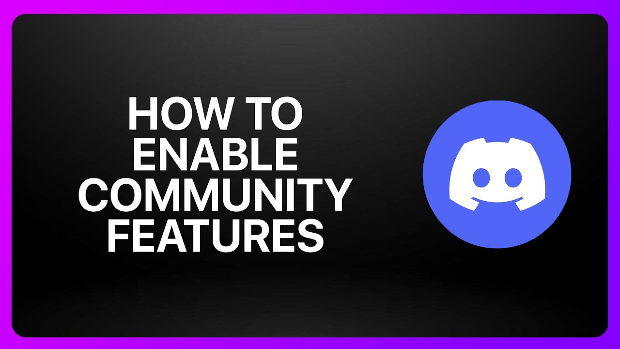 How To Enable Community Features In Discord ! Tutorial - YouTube