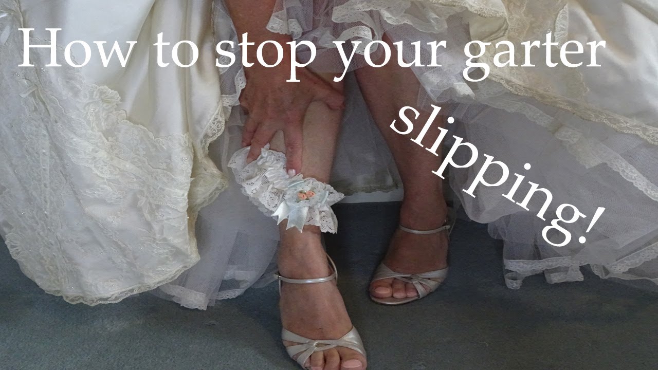 How to stop your garter slipping! - YouTube