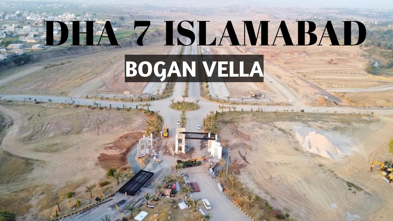 DHA 7 / valley sector Bogan Vella Latest Aerial view 😍 | DHA latest ...
