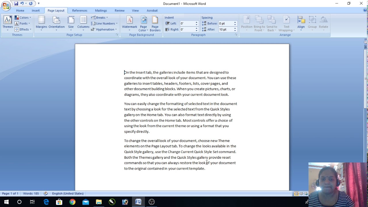 Page Layout Option In Ms Word YouTube Page Layout Option In Ms Word YouTube