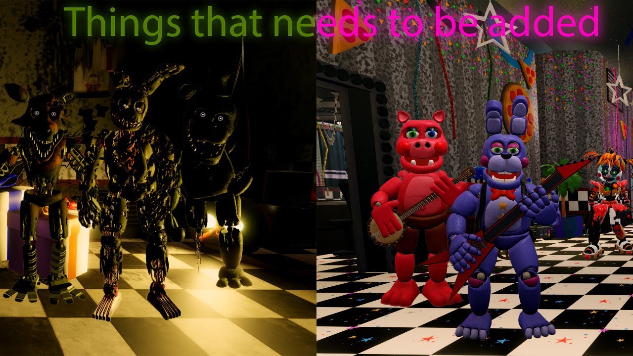Things that needs to be added to TPRR FNAF 3 & Sim Map and Animatronics ...