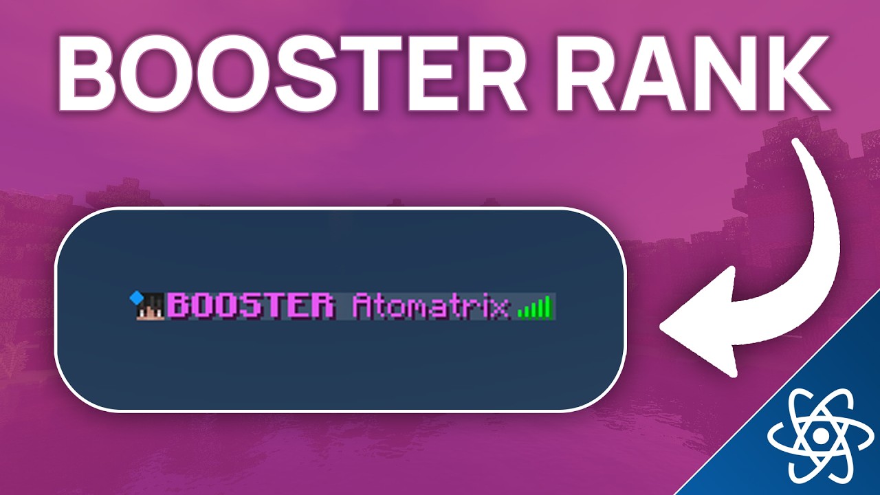 How to set up a BOOSTER RANK on your MINECRAFT SERVER! - YouTube