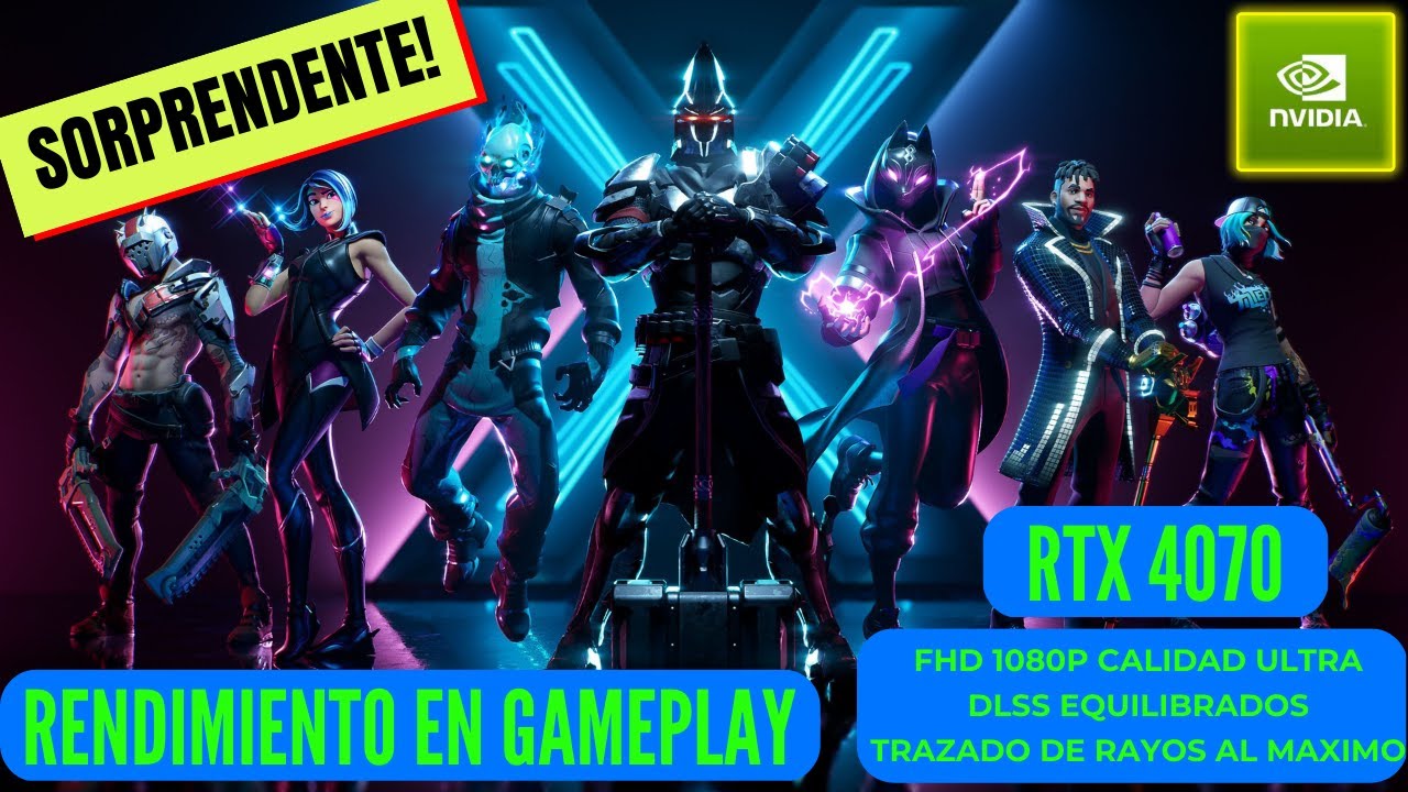 Asi rinde Fortnite ULTRA + RT On + DLSS Equilibrado en RTX 4070 - YouTube