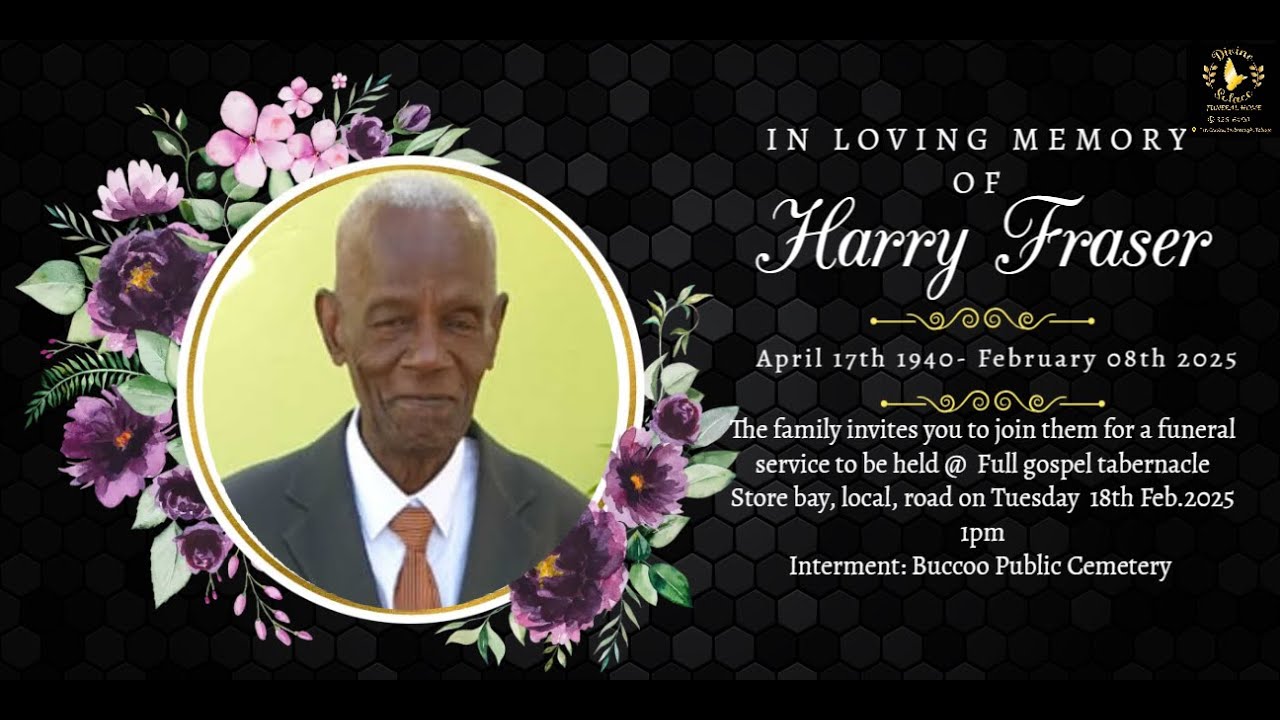 Service for Harry Fraser to be held on Tues.18th Feb.2025 - YouTube