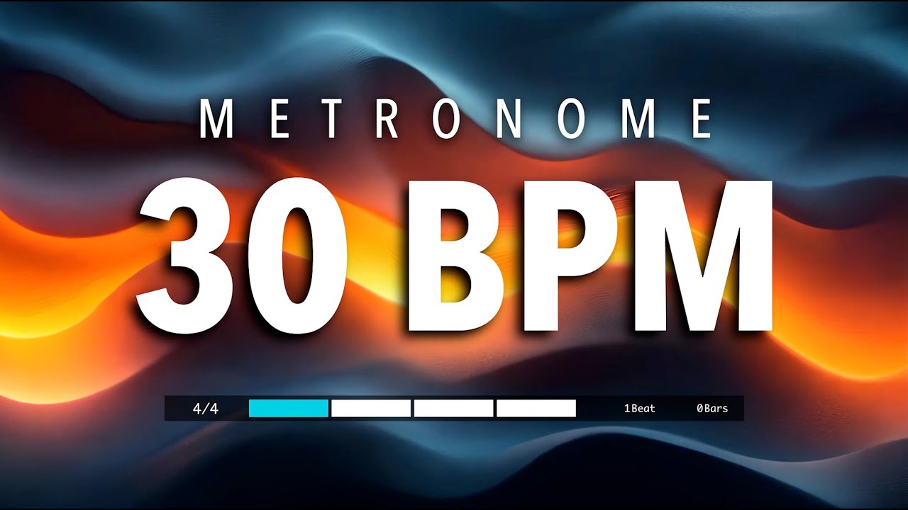 30 BPM Visual Metronome – Ultra Slow Practice Tempo for Total Control ...