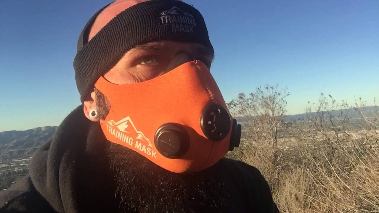 Hiking uphill with my Elevation Training Mask - YouTube